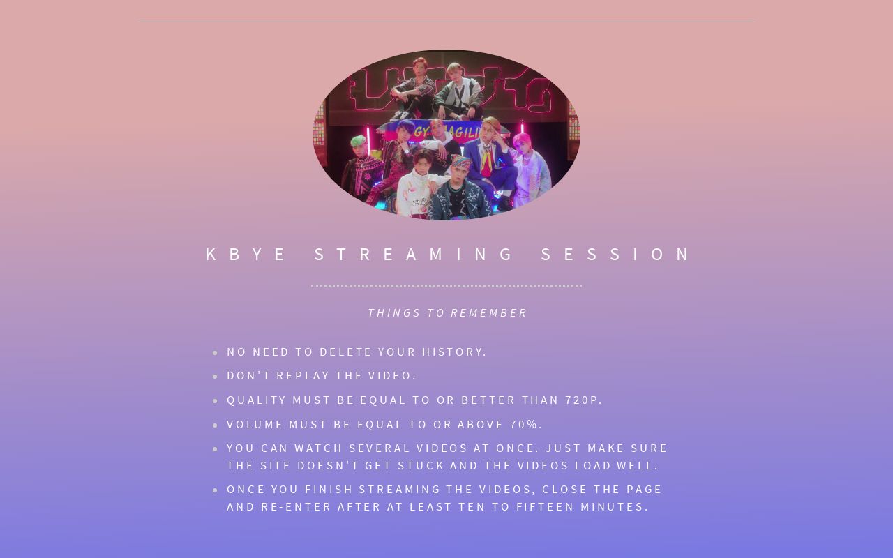 KBYE STREAMING SESSION